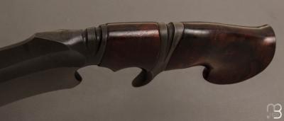 Couteau " Maximus Bowie " custom fixe de Samuel Lurquin - Ironwood et L6 steel Blackwashed