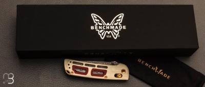 Couteau de poche BENCHMADE Saibu Gold Class Limited Edition design ...