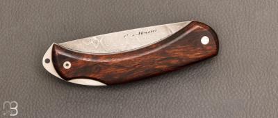 Couteau " Lock-Back " corse de Christian Moretti - Lame Damas et bois ...