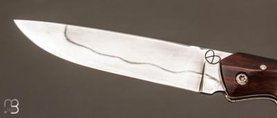 Couteau pliant modèle " Arrow " bois de fer par Florian Keller